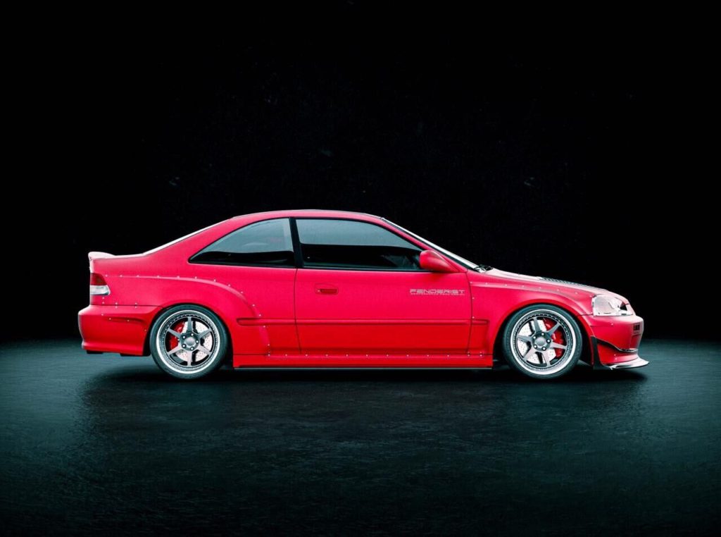 EM1 BODY KIT STYLE NVY1 HONDA CIVIC COUPE - NVY Composite